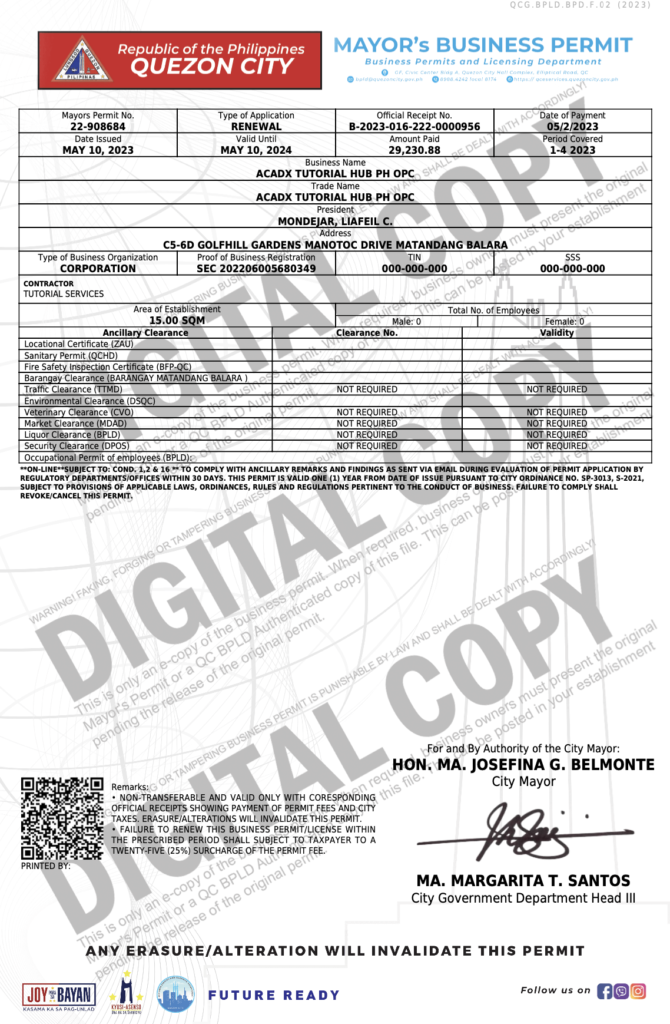 Who We Are | Our Business Permits | Tutorial Hub PH